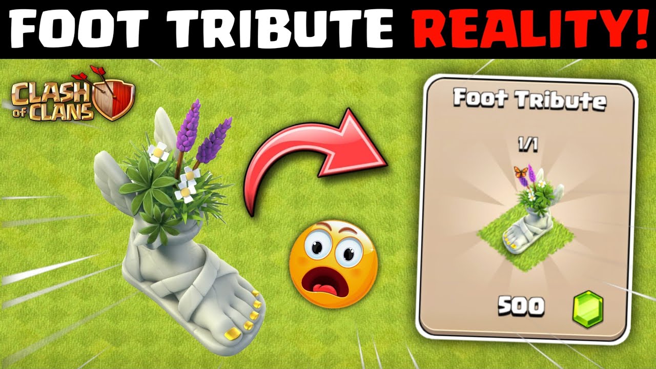 SHOULD YOU BUY NEW FOOT TRIBUTE DECORATION IN CLASH OF CLANS - REVIEW🔥 ...