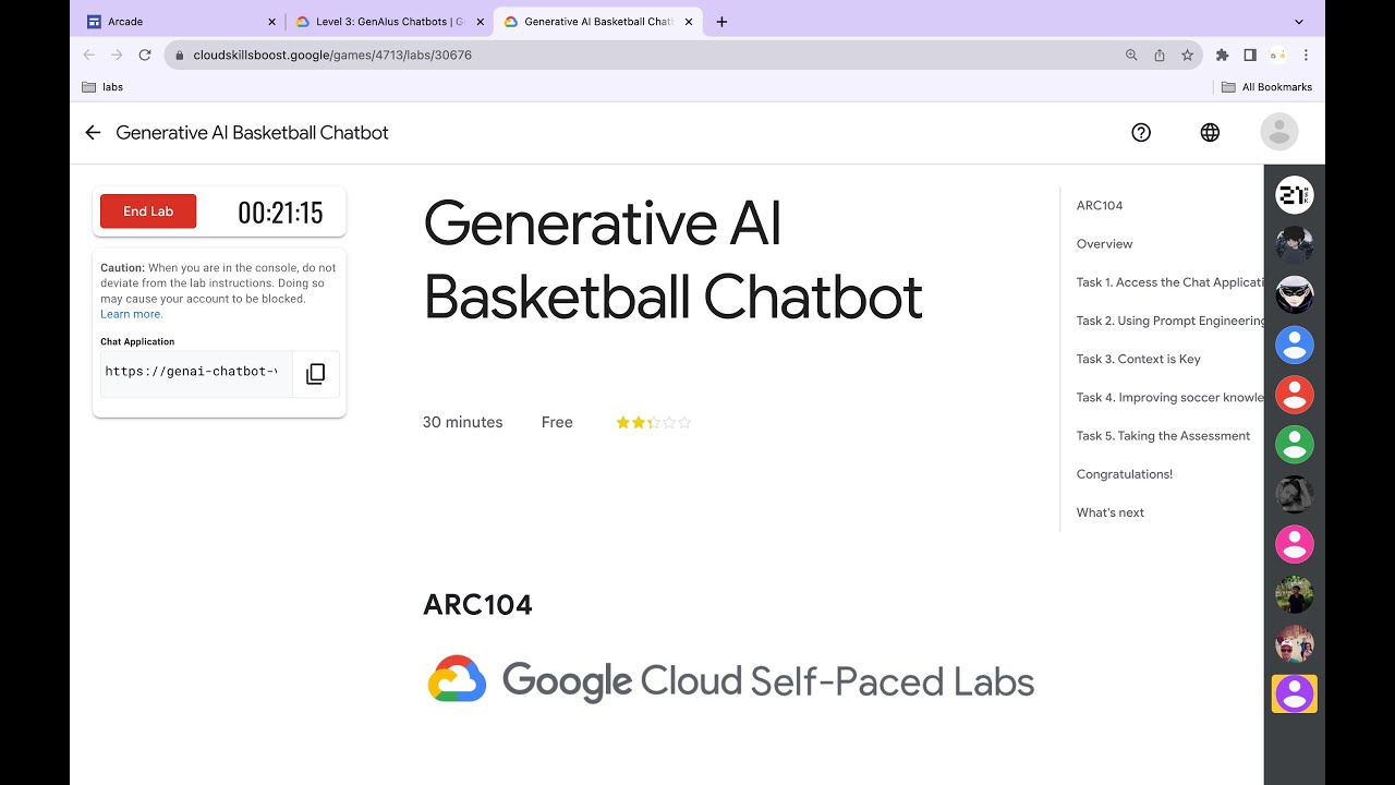 Generative AI Basketball Chatbot || #qwiklabs || #ARC104 || [With ...