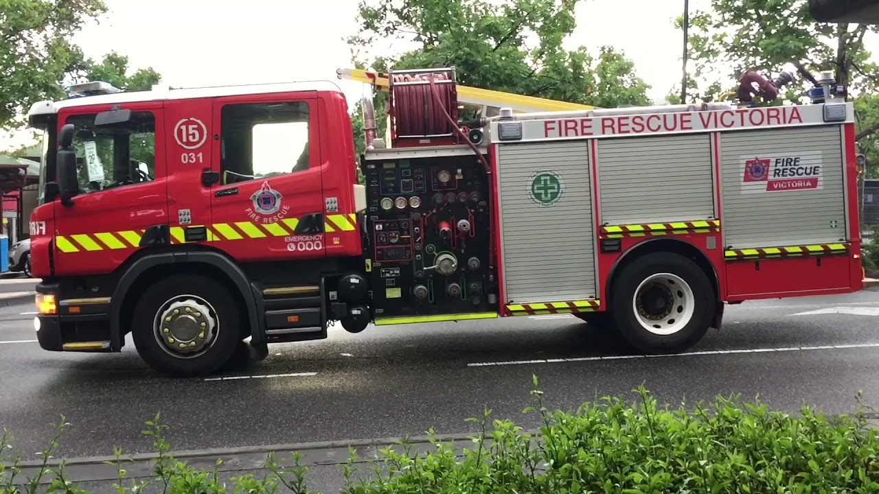 FRV Pumper 15 on scene at FIP - YouTube