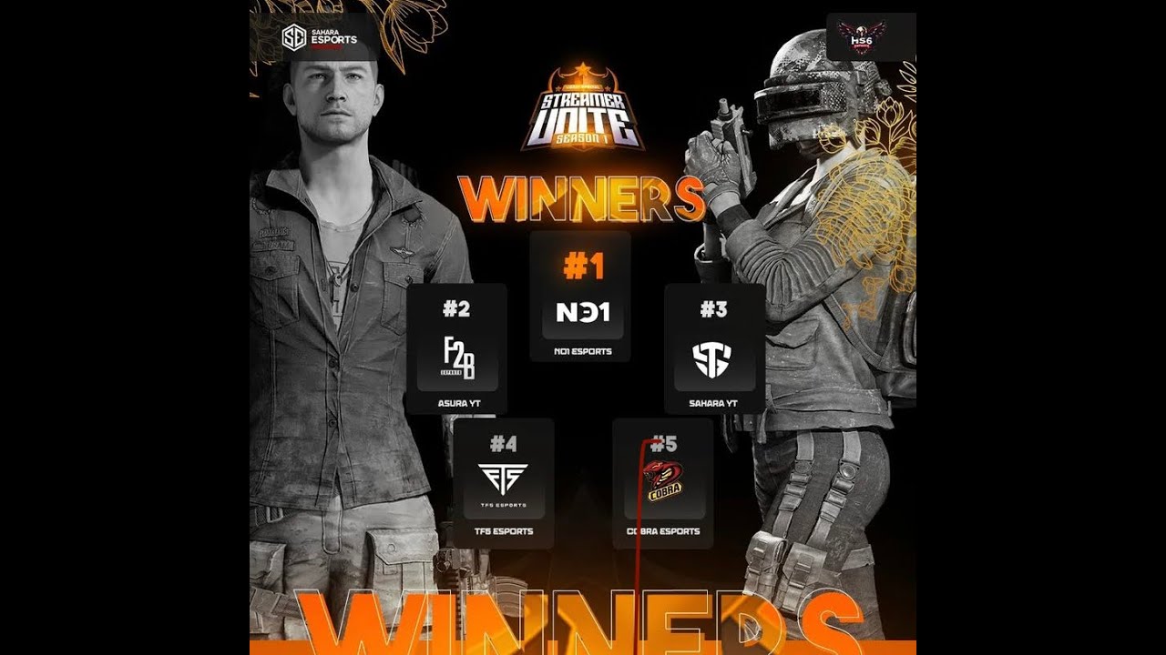 This Match Made us Champions || Streamers Unite Season 1 @SaharaYT ...