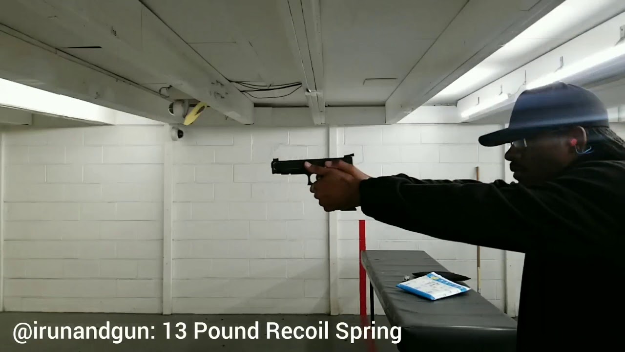 Recoil management - Testing out a 13 pound recoil spring - Glock 34 Gen ...