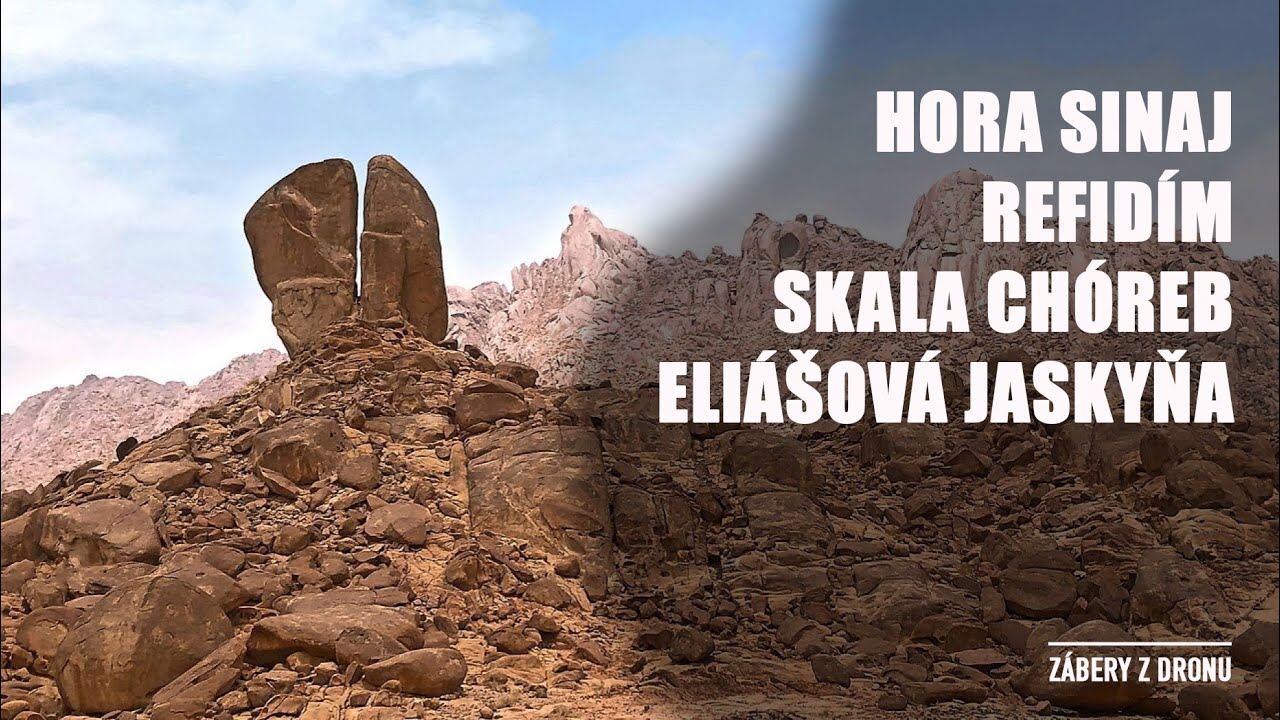 Hora Sinaj, Refidím, skala Chóreb, Eliášová jaskyňa - zábery z dronu ...
