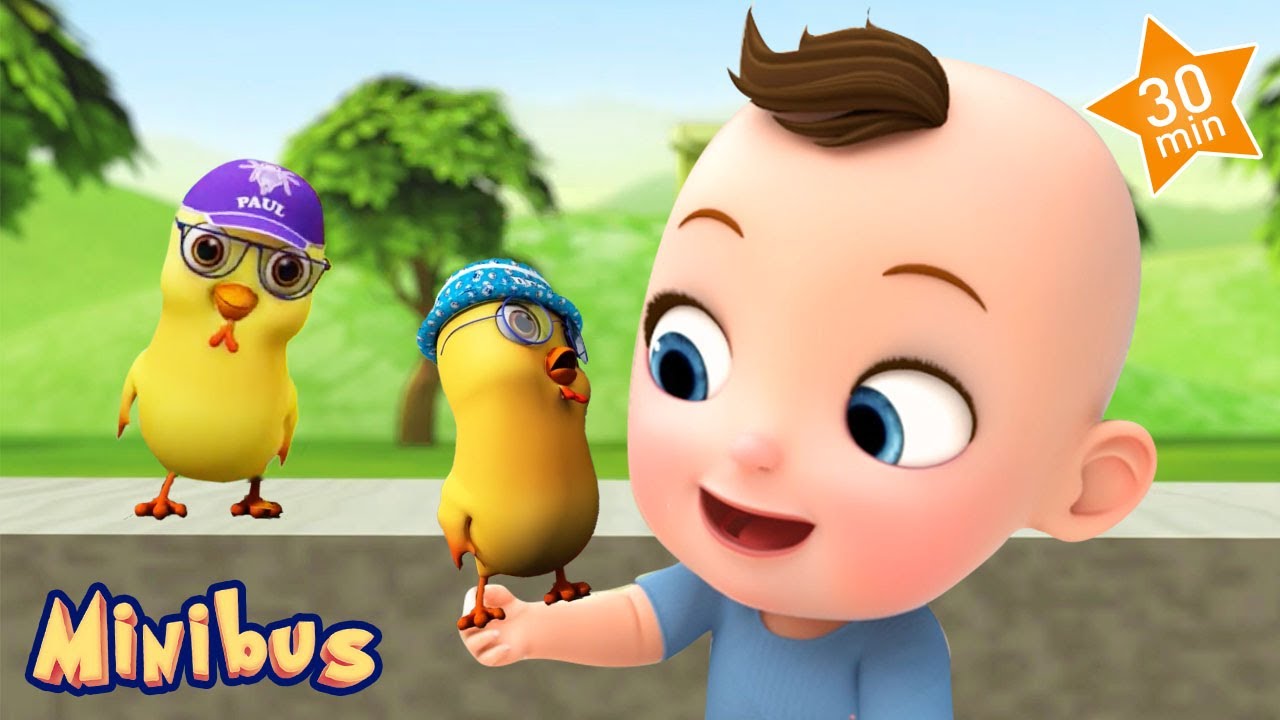 Two Little Dicky Birds + More Nursery Rhymes with Cute Animals and Kids ...