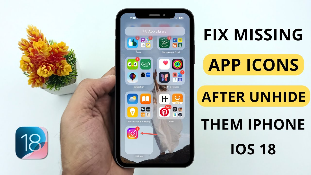Fix Missing App Icons After Unhiding on iPhone | iOS 18 Home Screen ...
