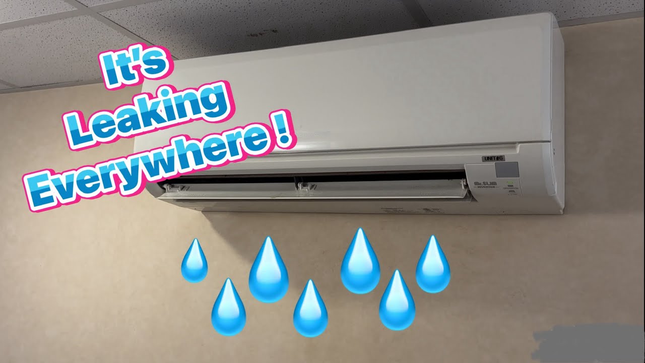 Ductless A/C Unit Leaking Water, Repaired! - YouTube