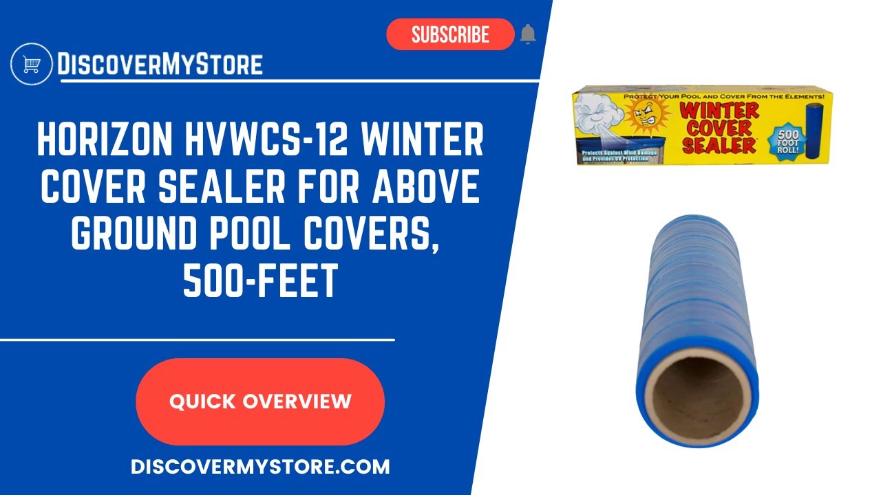 Horizon HVWCS-12 Winter Cover Sealer for Above Ground Pool Covers, 500 ...