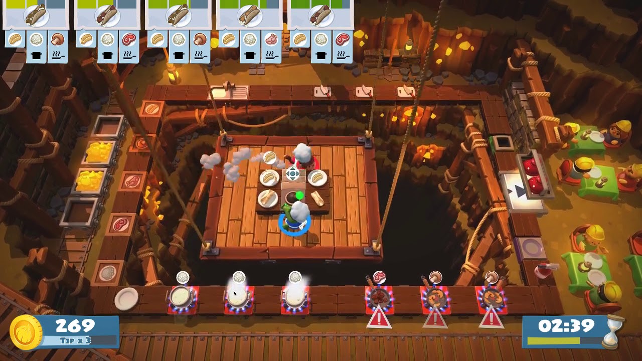 Overcooked 2 - Level 5-3 :: 2 Players - Score: 1140 - YouTube