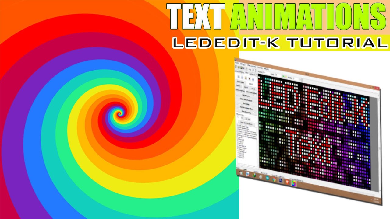 LEDEdit-K Tutorial - How To Add Text - YouTube