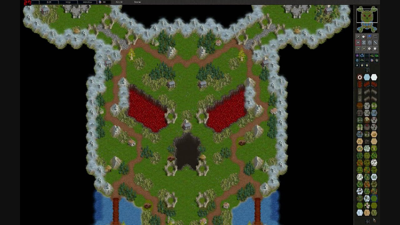 Battle for Wesnoth Multi-player Map Preview (2v2 or 4 Player) - YouTube