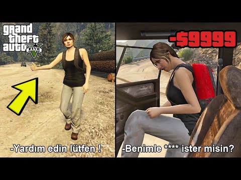 GTA 5 DE SAKIN BU KIZI ARABANIZA ALMAYIN ! BAKIN NE OLUYOR ?