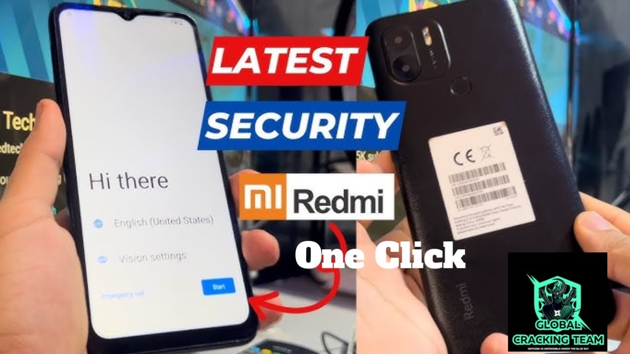How To Redmi A2 Plus Password & Frp Bypass One Click | Global Cracking ...