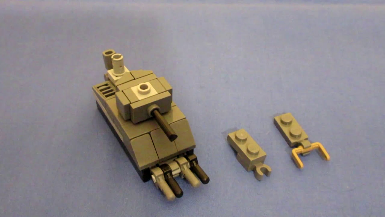 Micro Brick Battle Sherman Rhino instructions - YouTube