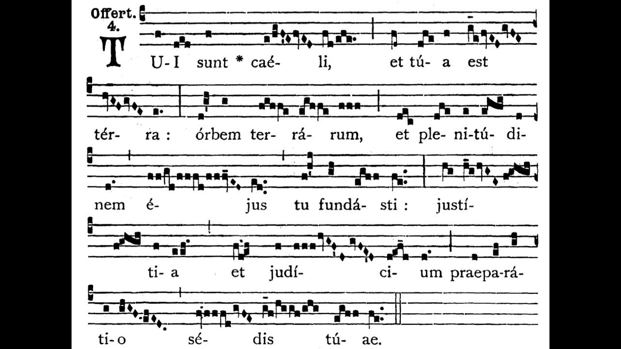 Christmas Day Mass Offertory: Tui sunt caeli (solfeggio) - YouTube