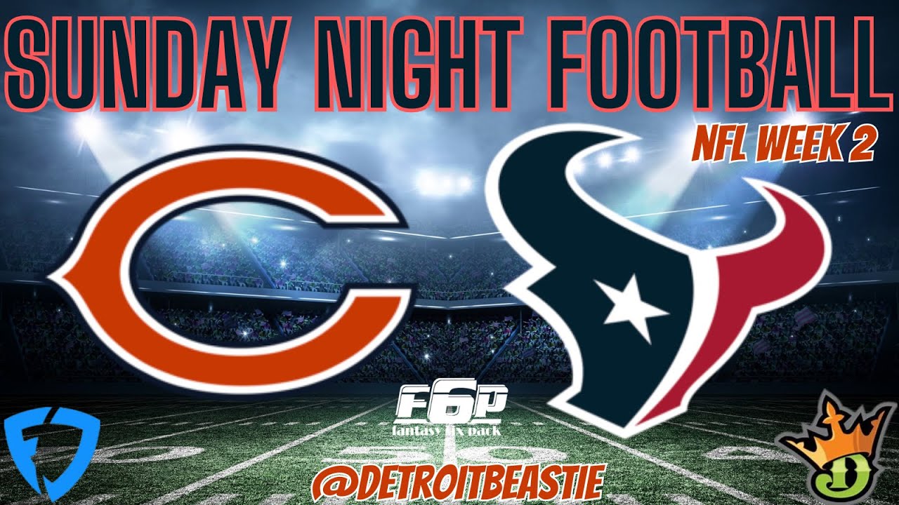 Chicago Bears vs. Houston Texans SNF | DFS Showdown Lineups! - YouTube