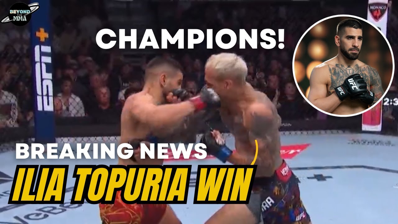ILIA Topuria KNOCKOUT Charles Oliviera in Round 1 - YouTube