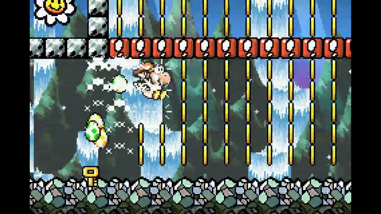Yoshi's Island: Super Mario Advance 3 - 3-6: The Cave of Harry Hedgehog ...