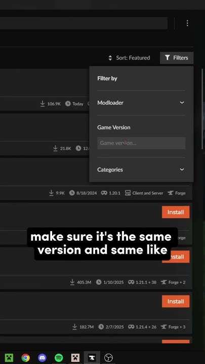 HOW TO ADD SHADERS AND MODS THRU CURSEFORGE! #minecraft #gaming #youtubeshorts #shorts #tutorial ...