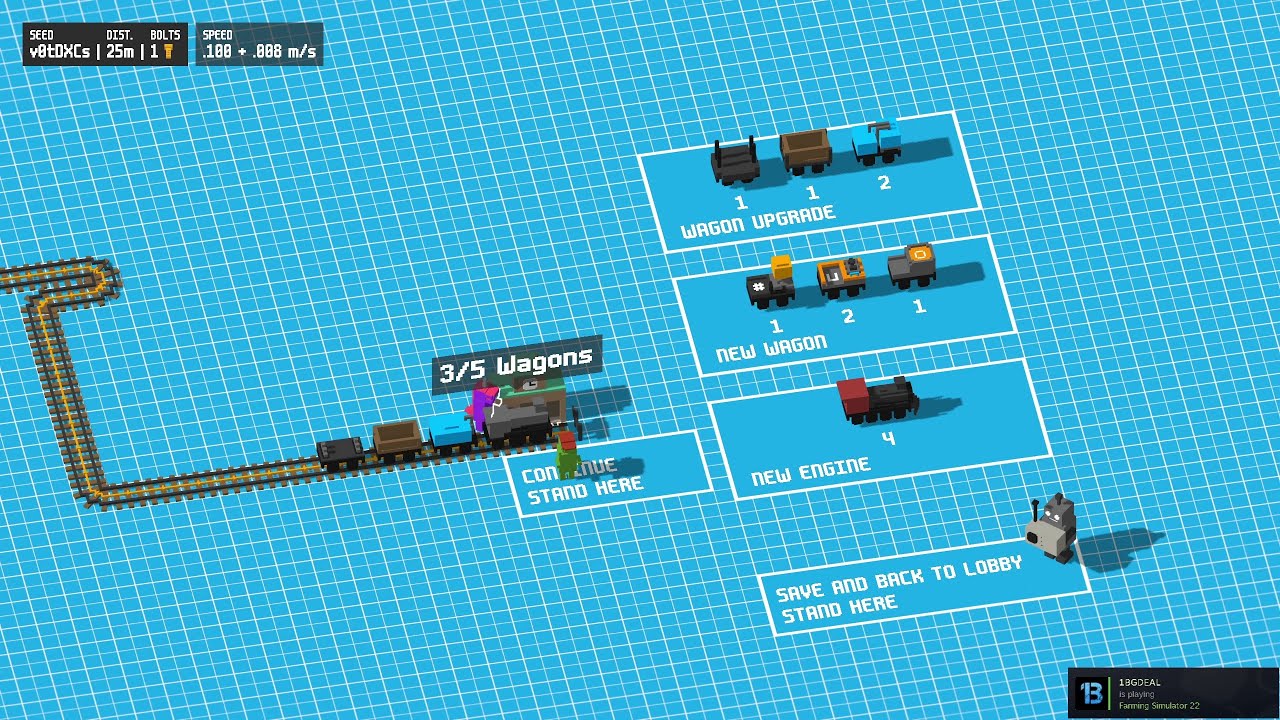 Unrailed! (2020) PC Steam Shared-Screen How to - YouTube