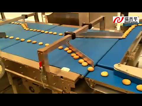 Cookies automatic feeding and sorting package machine line in customer ...