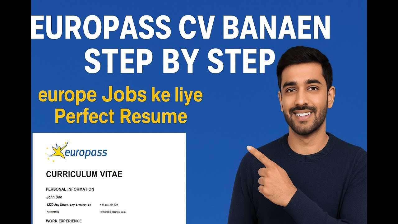 Europass Resume Making Guide | Create a Professional CV for Europe Jobs ...