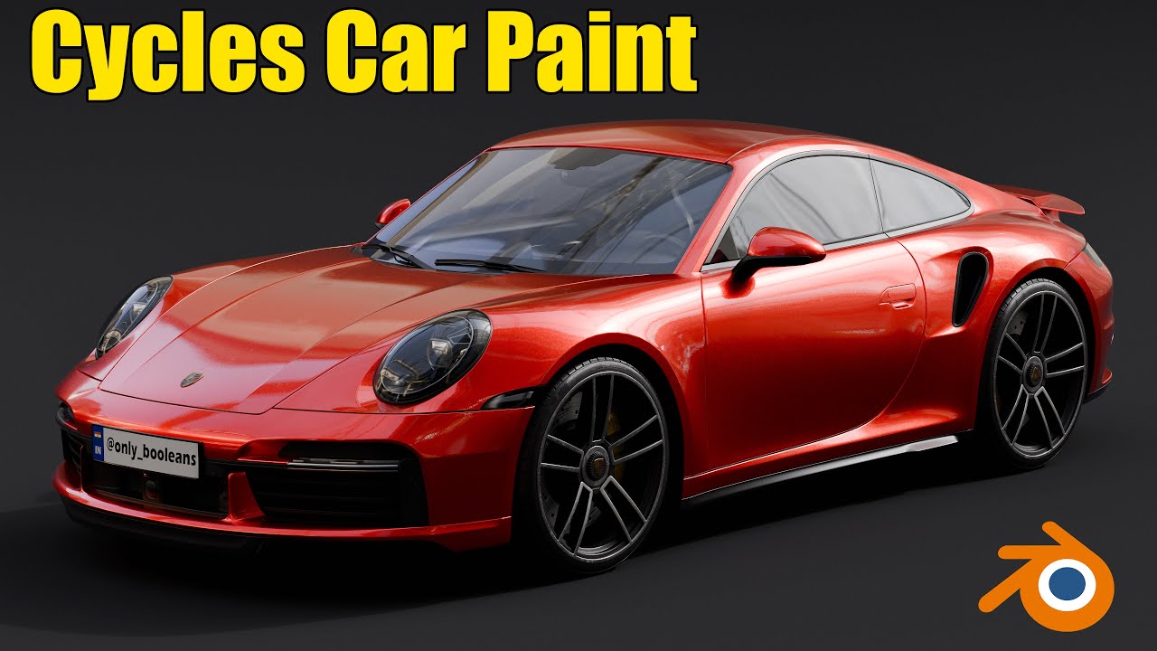 Blender Cycles - Realistic Car Paint Shader - YouTube