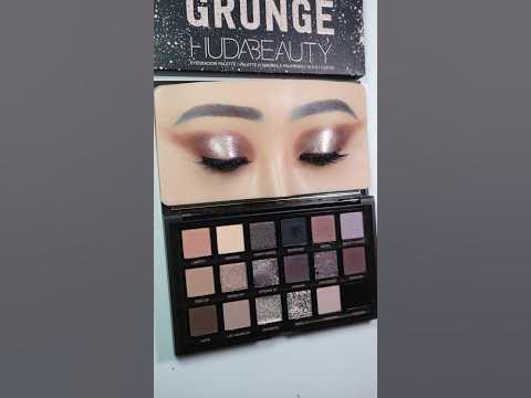 Huda Beauty Pretty Grunge Palette Eyeshadow Tutorial - YouTube