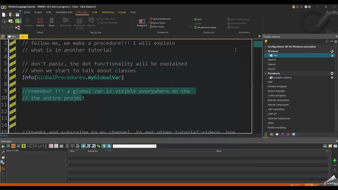17 - WINDEV LOCAL VARIABLE SCOPE - YouTube