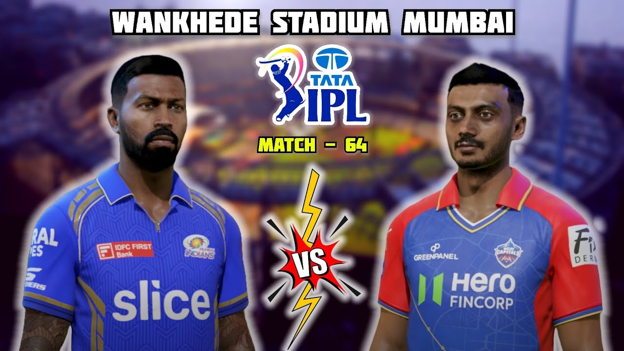 MI vs DC | Match - 64 Highlights | TATA IPL 2025 | Cricket24 Gameplay ...