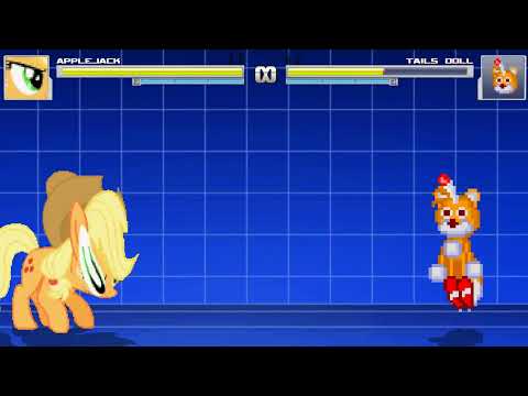 Mugen Vore: Applejack vs Tails Doll