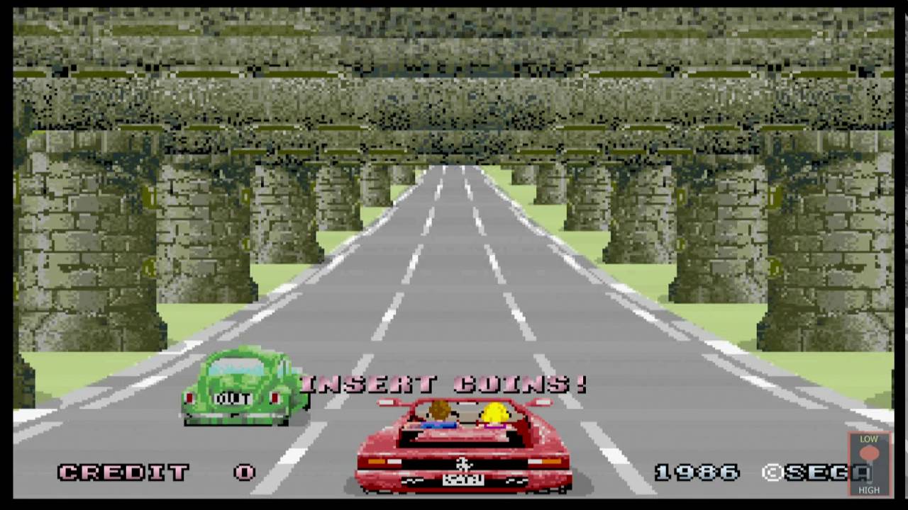 OUTRUN アウトラン 瘋狂大賽車 (DEMO PLAY) SEGA 1986 街機 大型電玩 ARCADE - YouTube