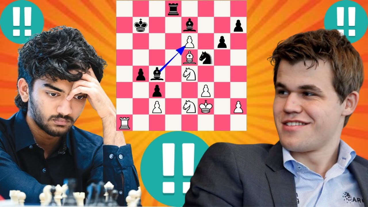 Magnus Carlsen vs Gukesh D great attack - YouTube