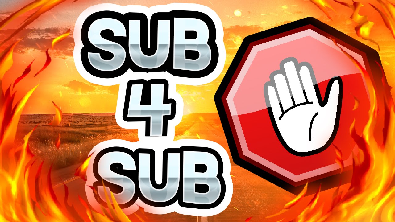SUB4SUB NEEDS TO STOP! - YouTube