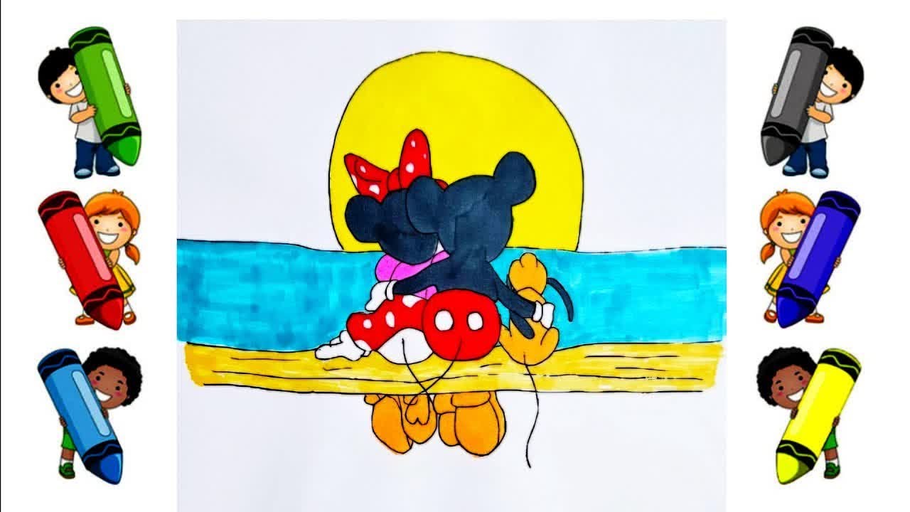 NEW! Drawing of kind and loving Mickey Mouse - YouTube