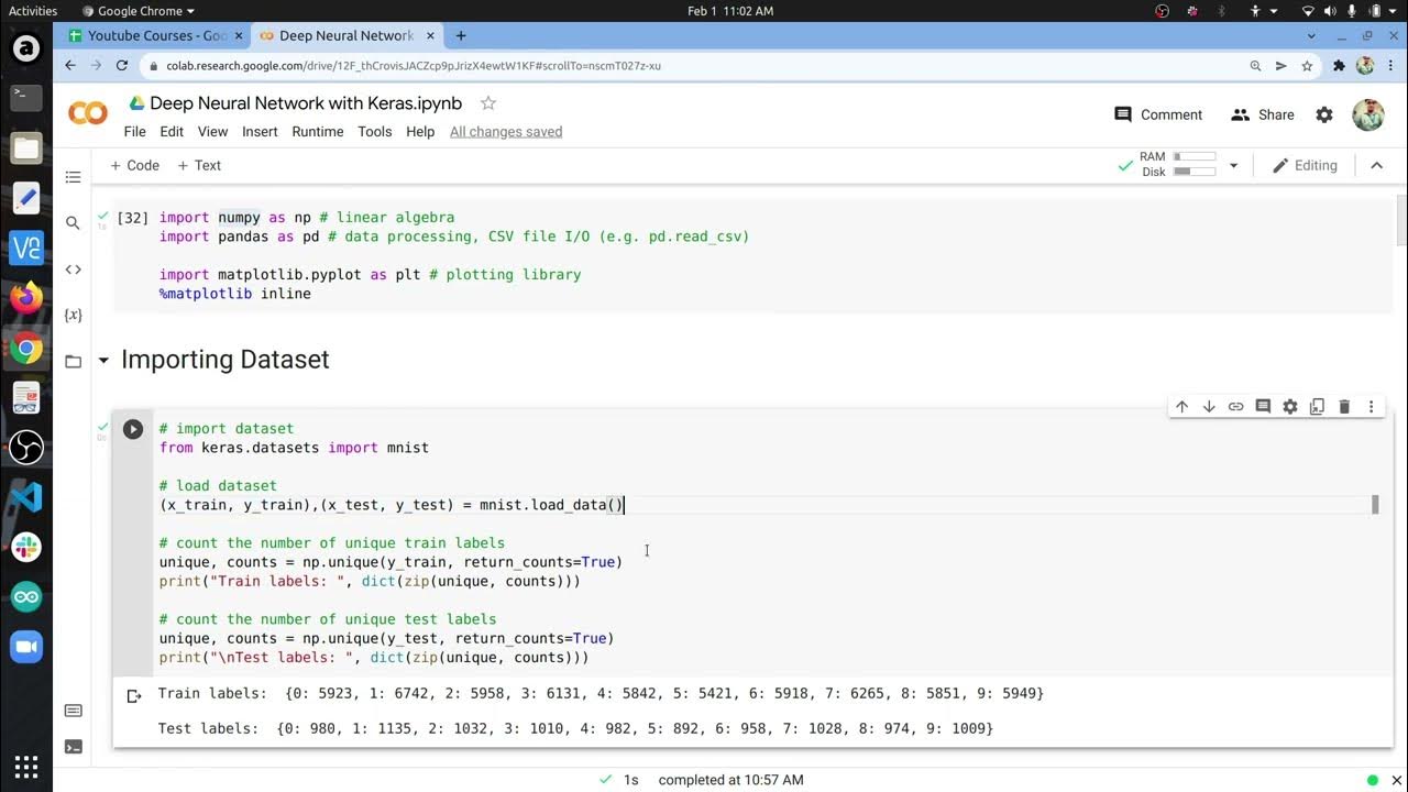 Beginners guide to making Deep Neural Network with Keras in Colab - YouTube