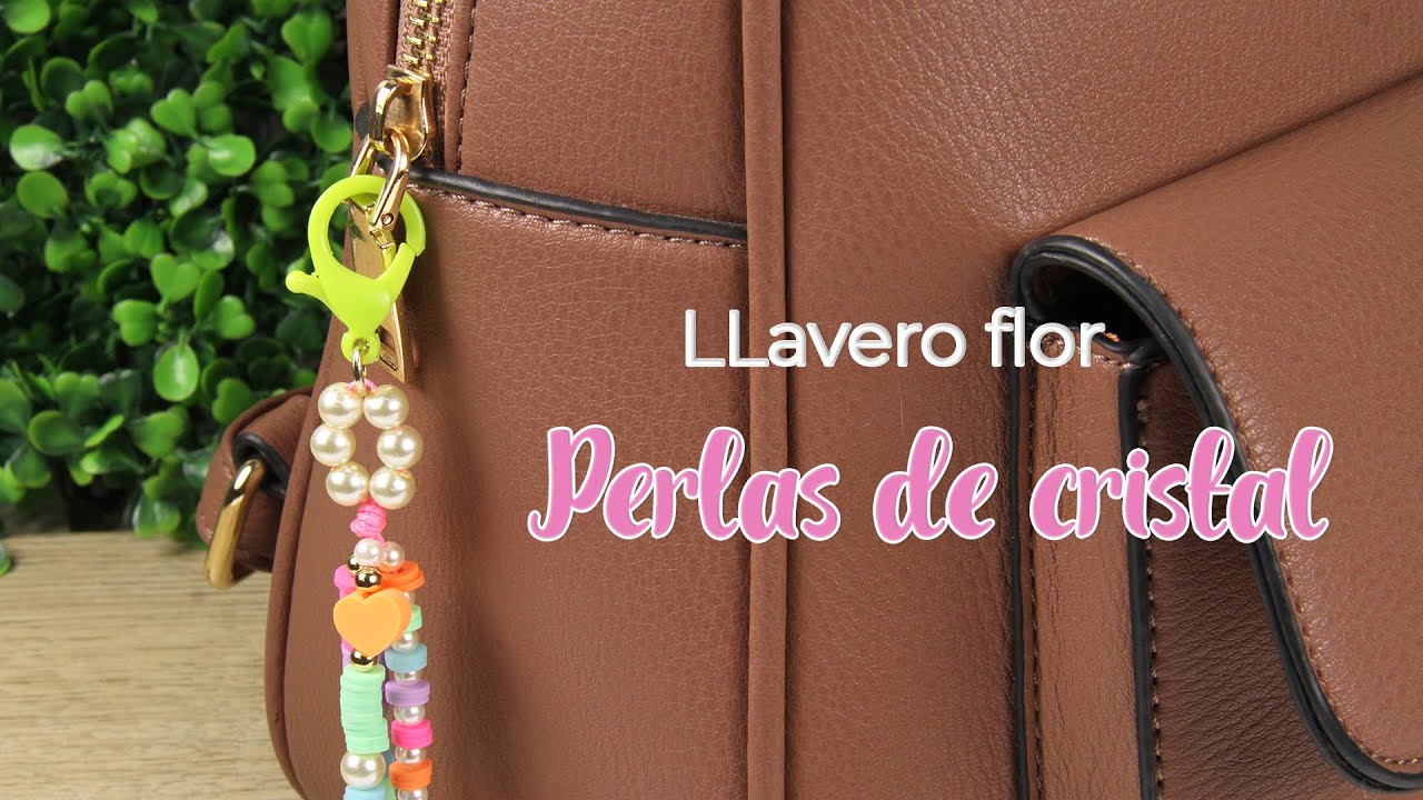 Tutorial de llavero con perla cristal | El Galeón - YouTube