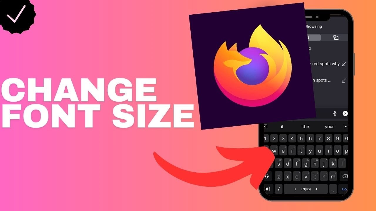 How to change the font size in the Firefox browser? - YouTube