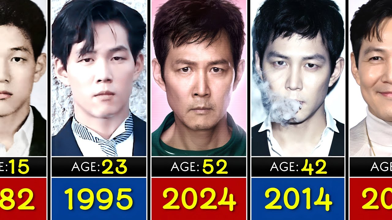 Lee Jung-jae (Seong Gi-hun) Transformation from 1984 - 2025 - YouTube