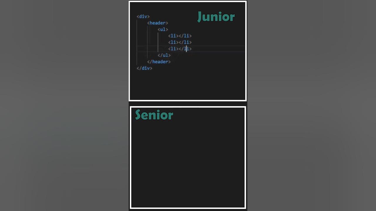 Junior vs senior developer part-2 #html #css #shorts #short #viral #youtubeshorts - YouTube