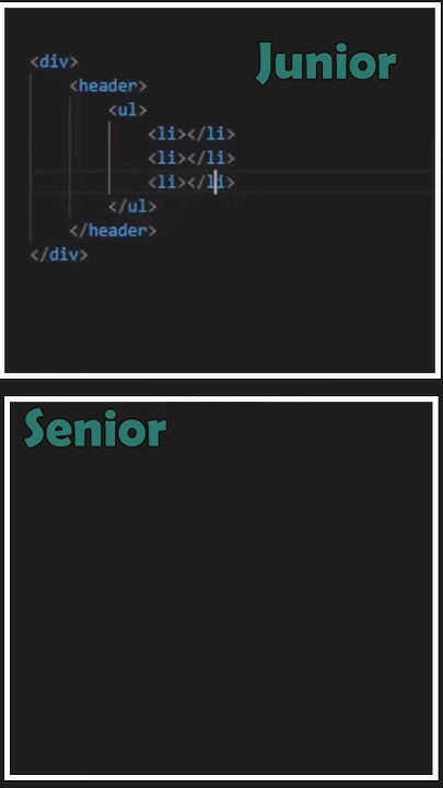 Junior vs senior developer part-2 #html #css #shorts #short #viral #youtubeshorts - YouTube
