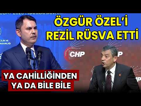 MURAT KURUM ÖZGÜR ÖZEL'İ REZİL RÜSVA ETTİ! YA CAHİLLİĞİNDEN YA DA BİLE BİLE...
