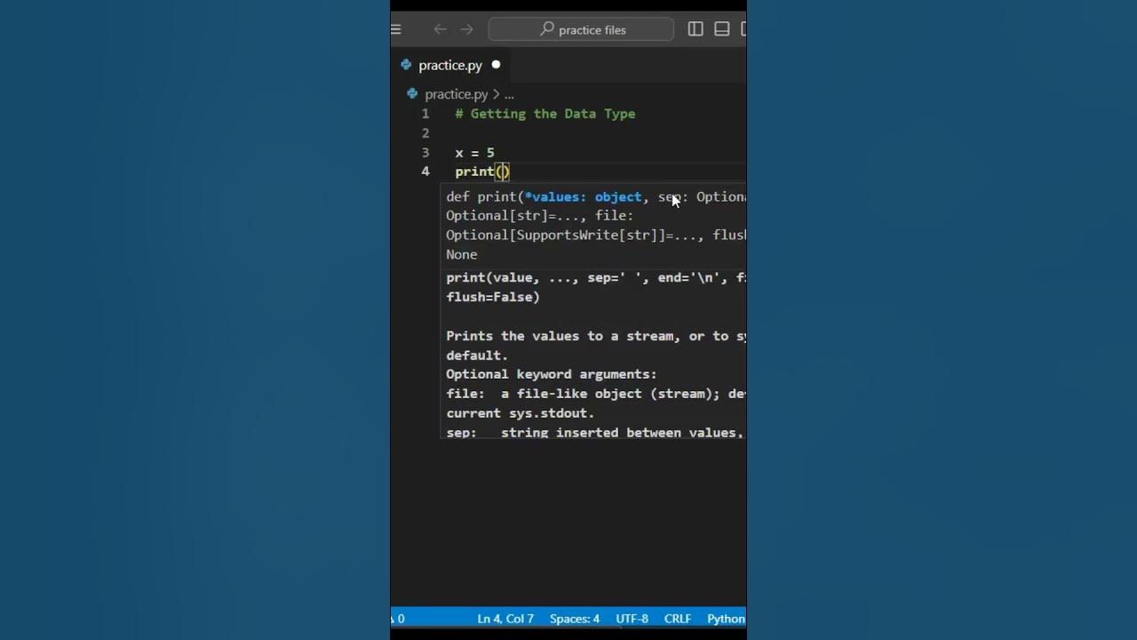 Get The Data Type Python Code Programming Coding Pythonforbeginners Python3 Youtube