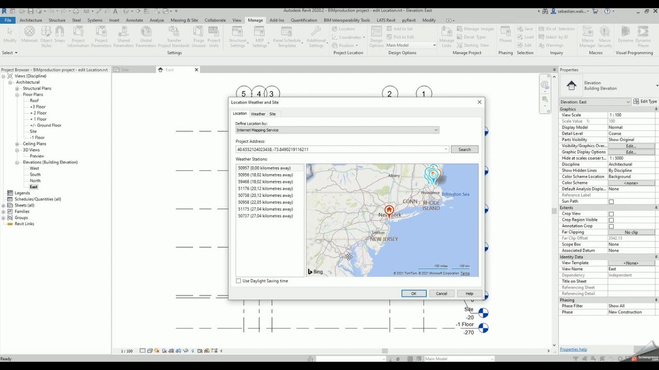FREE REVIT SCHOOL - 19 - Change Geographical Location - YouTube