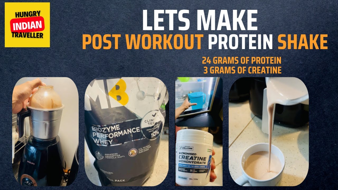Best PROTEIN SHAKE to drink Post workout with @muscleblaze and ...