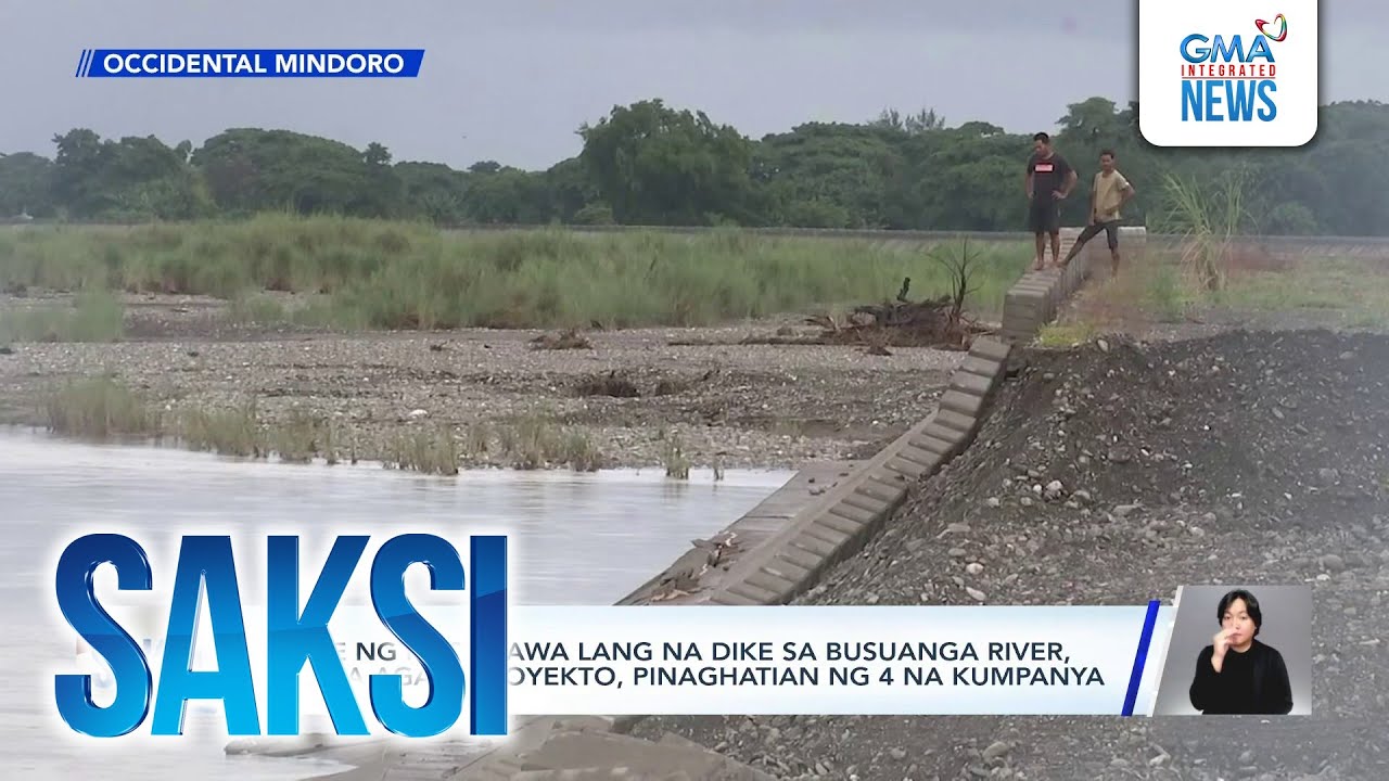 Parte ng kagagawa lang na dike sa Busuanga River, nasira agad; proyekto ...