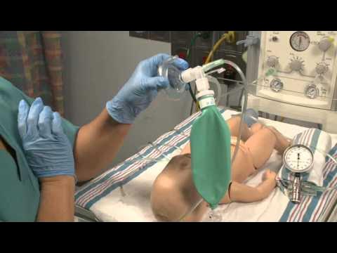 Positive Pressure Ventilation with a Flow inflating Bag - YouTube