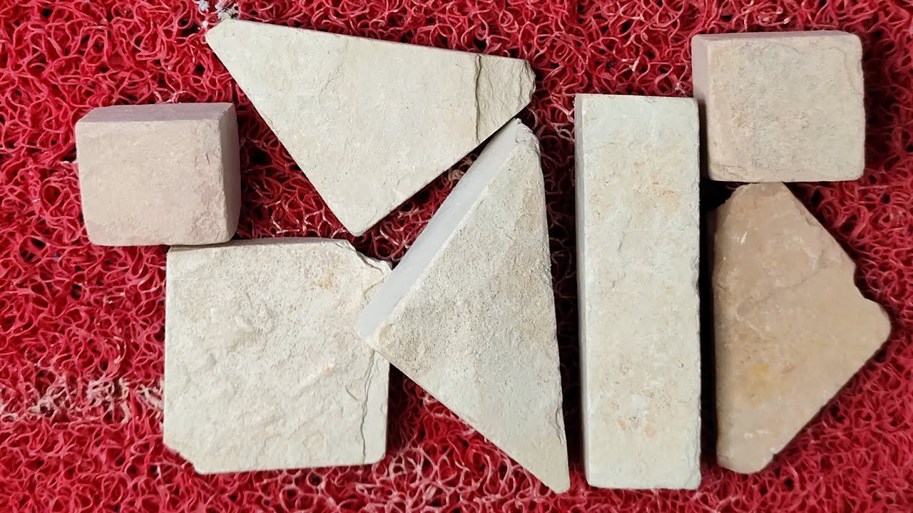 White and Red slate items - Dry scraping video🎥//Seller Sayad Shabaz ...