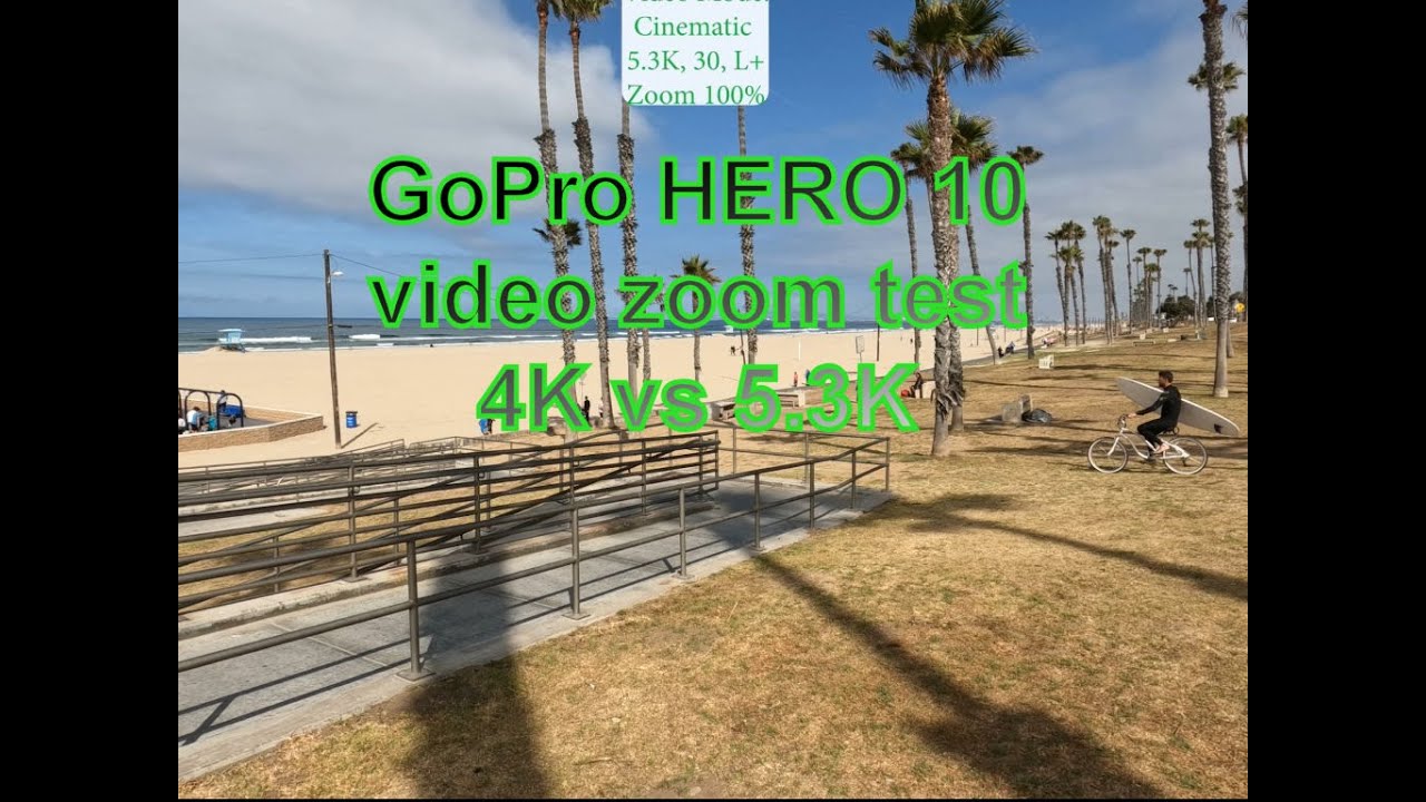 GoPro HERO 10 video zoom test 4K vs 5.3K - YouTube