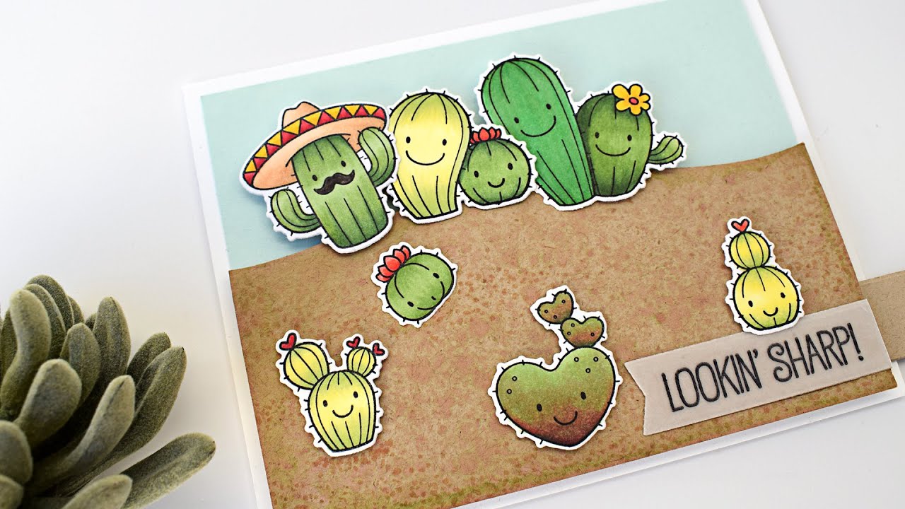 How to Create an Interactive Dancing Cacti Card - YouTube