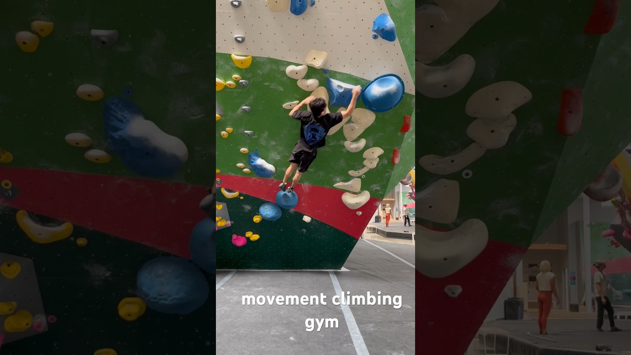 cool moves at movement climbing gym #bouldering #climbing #gym # ...