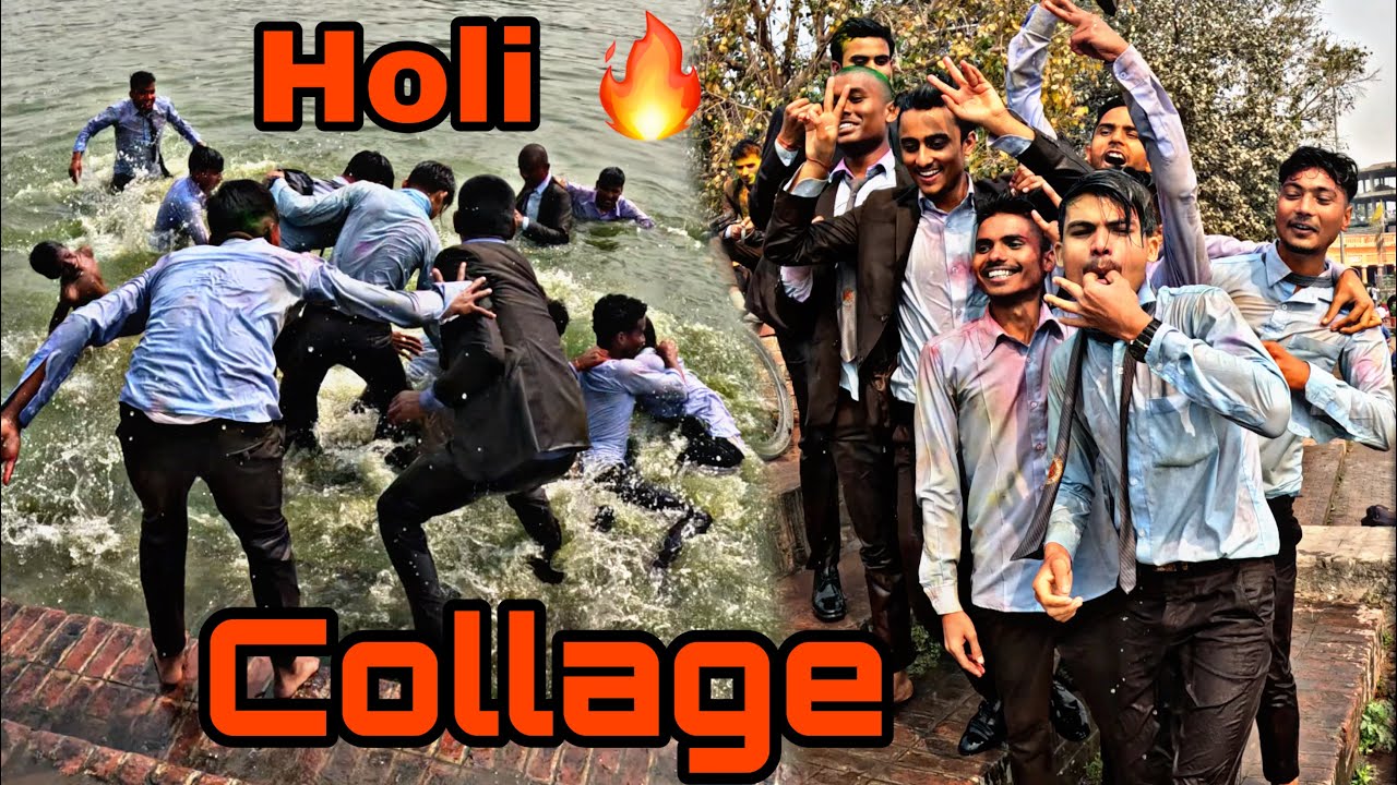 College Holi in Janakpur 😅😰 - YouTube